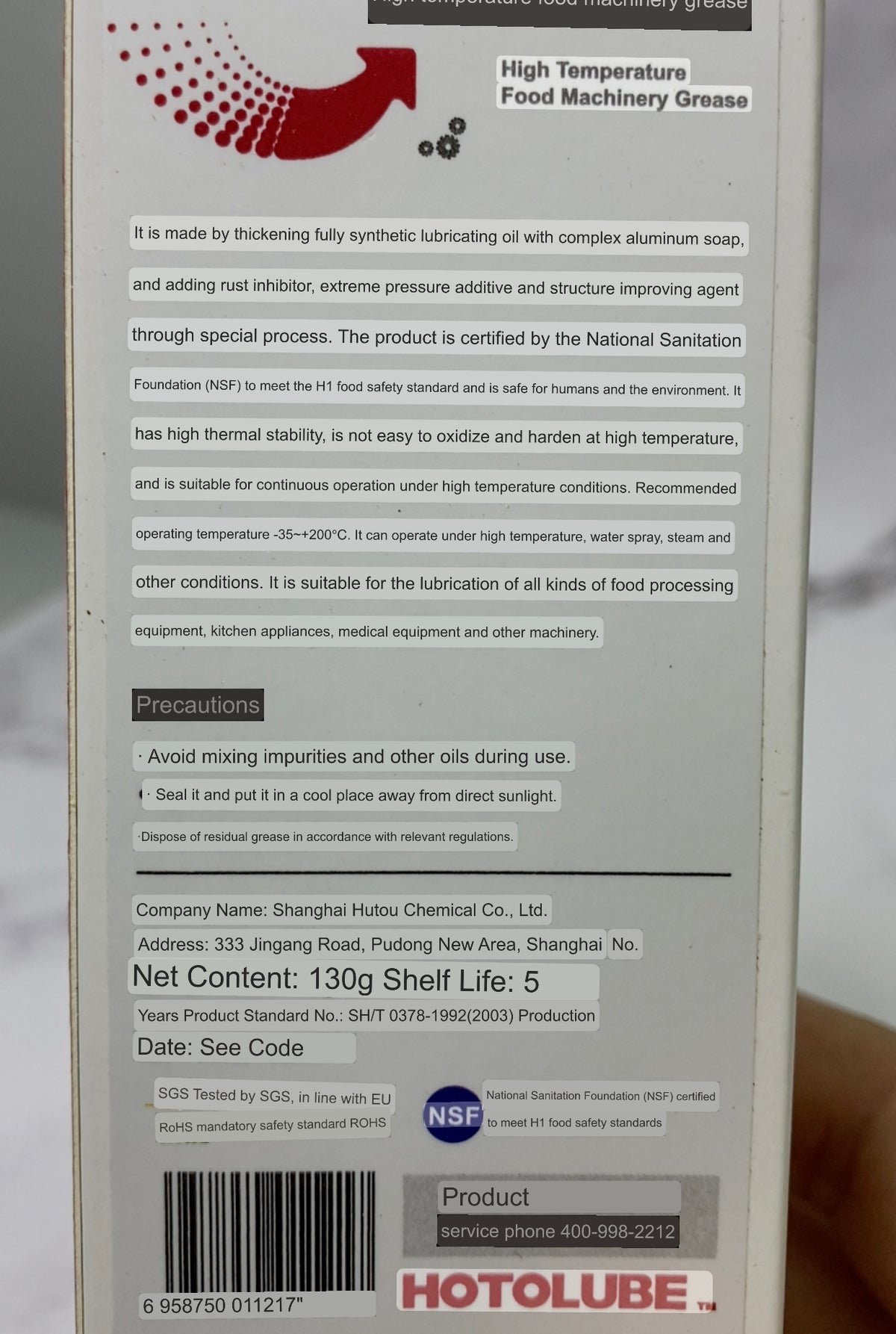 Food Grade Grease for Automated Coffee Machine - Hotolube | DOCKYARDCOFFEE